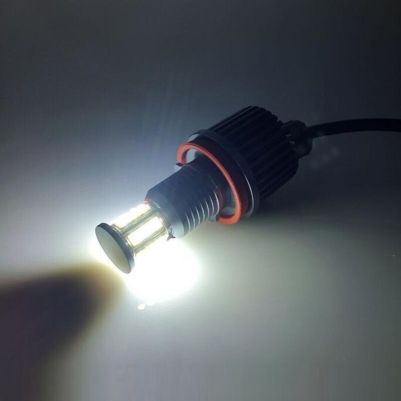 For BMW E92 E90 E82 E80 E89 X6 H8 18 LED Angel Eye 180W 3200LM Light Bulbs | eBay