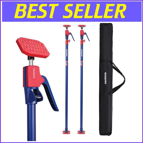 Extra Sturdy Telescopic Support Rods - Labor-Saving 2-Pack for DIY ...