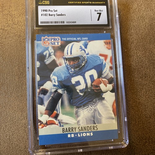 1990 Pro Set # 102 Barry Sanders CSG 7 | eBay