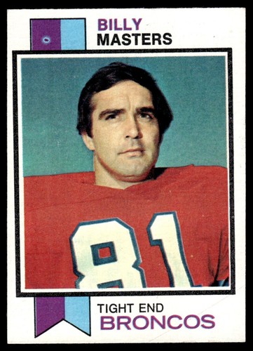 1973 Topps Billy Masters RC Denver Broncos #242 | eBay