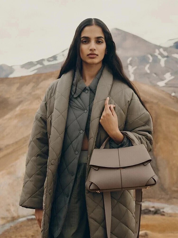 French Poeive 2025 new POLENE fashion design high-end crossbody pleated ...