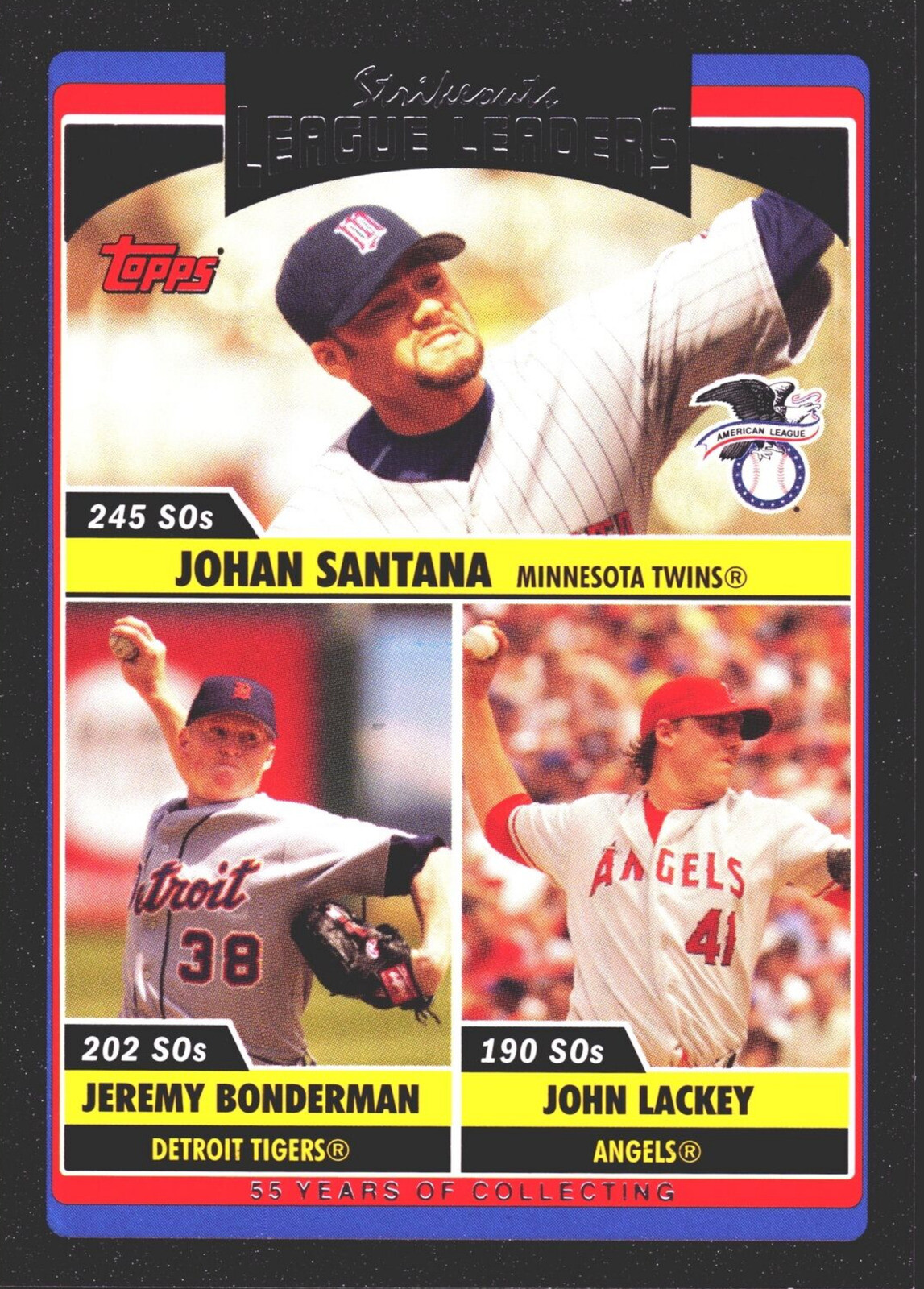 2006 Topps Updates & Highlights - League Leaders Black #UH208 Johan ...