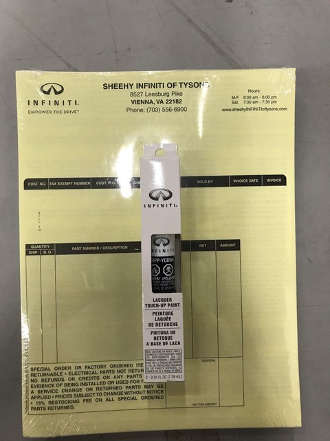 OEM Infiniti Nissan Touch up Paint Clear Coat Bw5 Hermosa Blue for sale ...