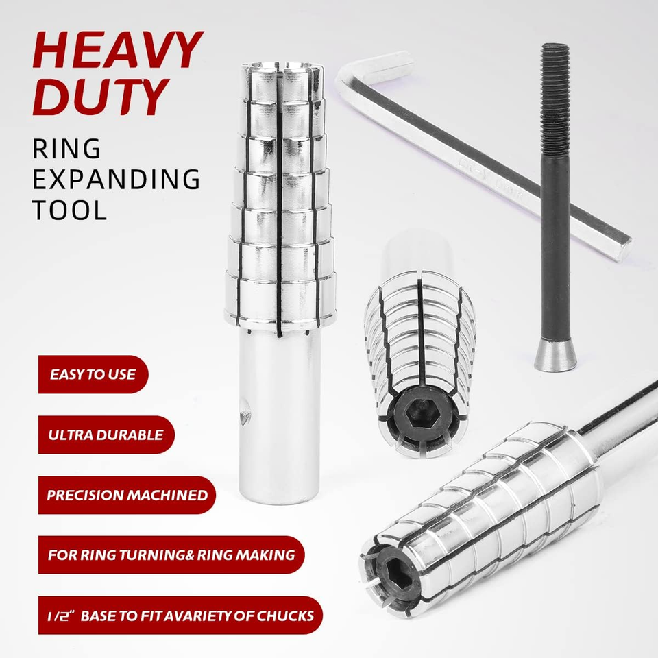 Expanding Stainless Steel Ring Mandrel with Hex Allen Key - Heavy Duty ...