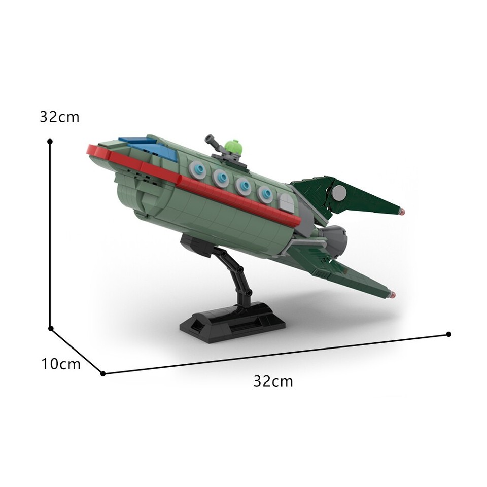Spaceship Model with Stand Building Toys Kit 628 Pieces from Cartoon ...