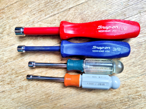 Snap-on Tools Nut Drivers 1/2" 3/8" Insulated Electrical Set Craftsman ...