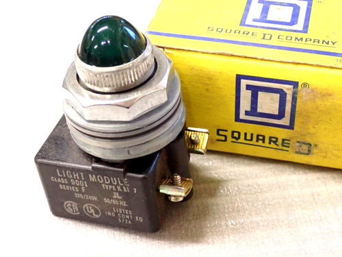 KP-7 9001 SER "F" SQUARE D GREEN 220-240V PILOT LIGHT NEW #D363 | eBay