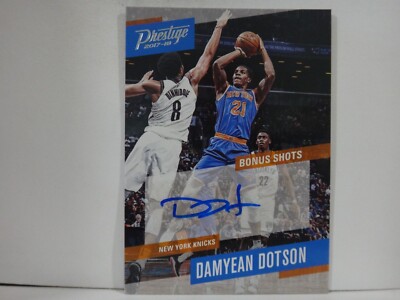 2017-18 Prestige Bonus Shots Signatures Crystal Damyean Dotson #6 ...