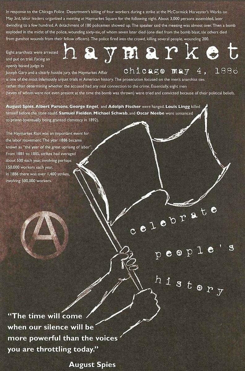 Postcard IL Chicago "Haymarket Affair, 5-4-1886" Workers Protest ...