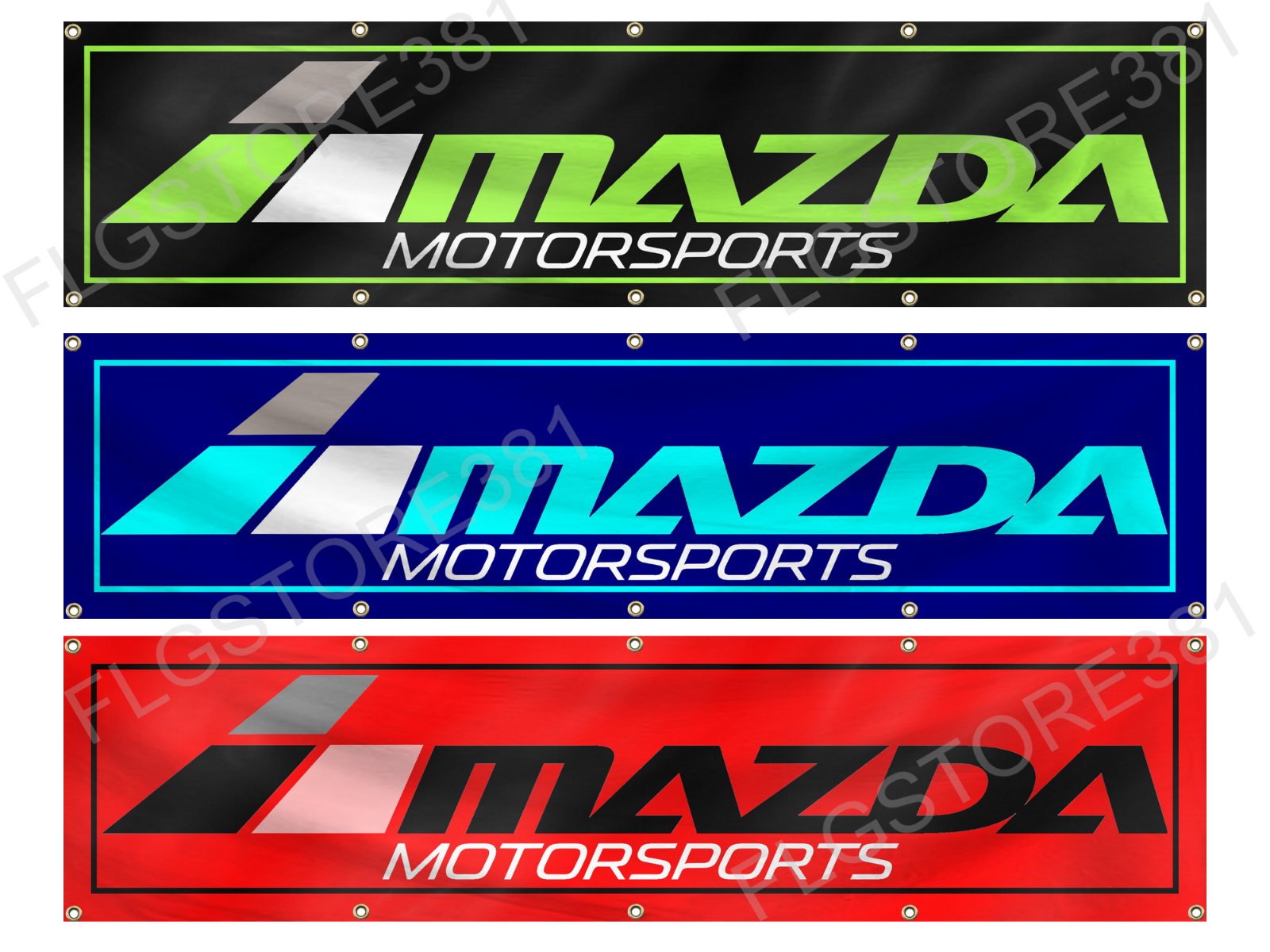 MazdaSpeed Banner Flag Mazda 2x8Ft Racing Car Flag Motorsports Multi ...