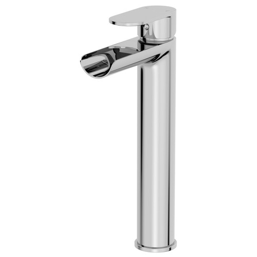 Bathroom Waterfall High Rise Tall Mono Basin Sink Mixer Tap Modern ...