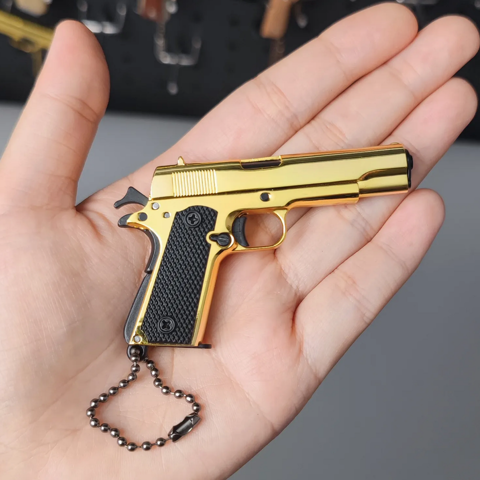 1911 Keychain,Metal Gun Keychain Mini Pistol Keychain for Man,Son ...