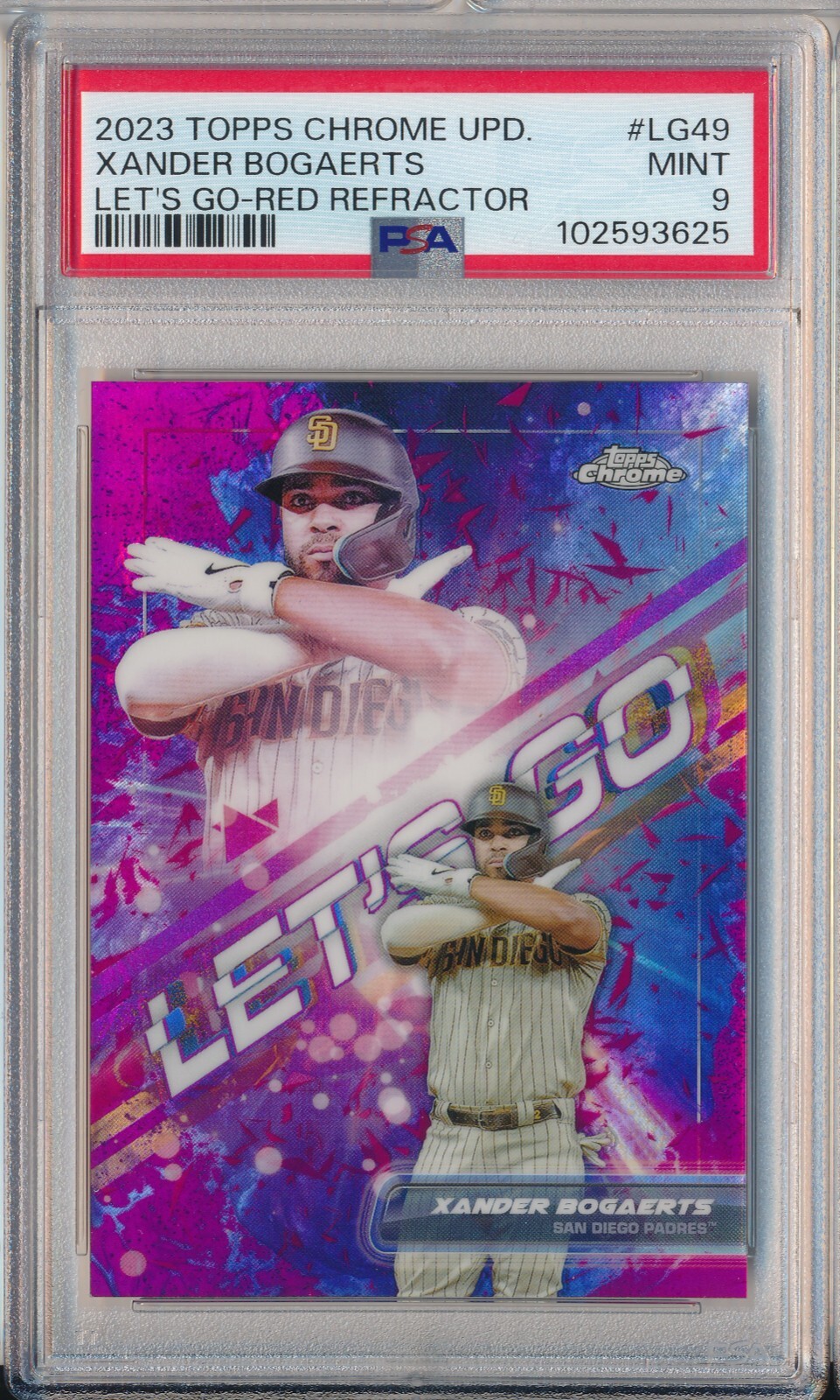 2023 Topps Chrome - Xander Bogaerts - Let's Go - Red 1/5 #LGC-49 SSP | eBay
