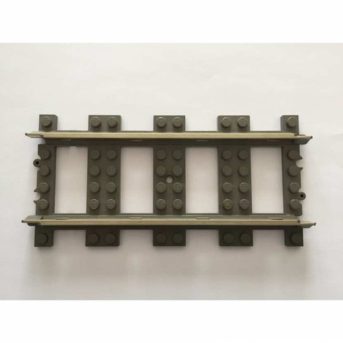Rail droite gris foncé train voie 9v 2865 pièce détachée Lego | eBay