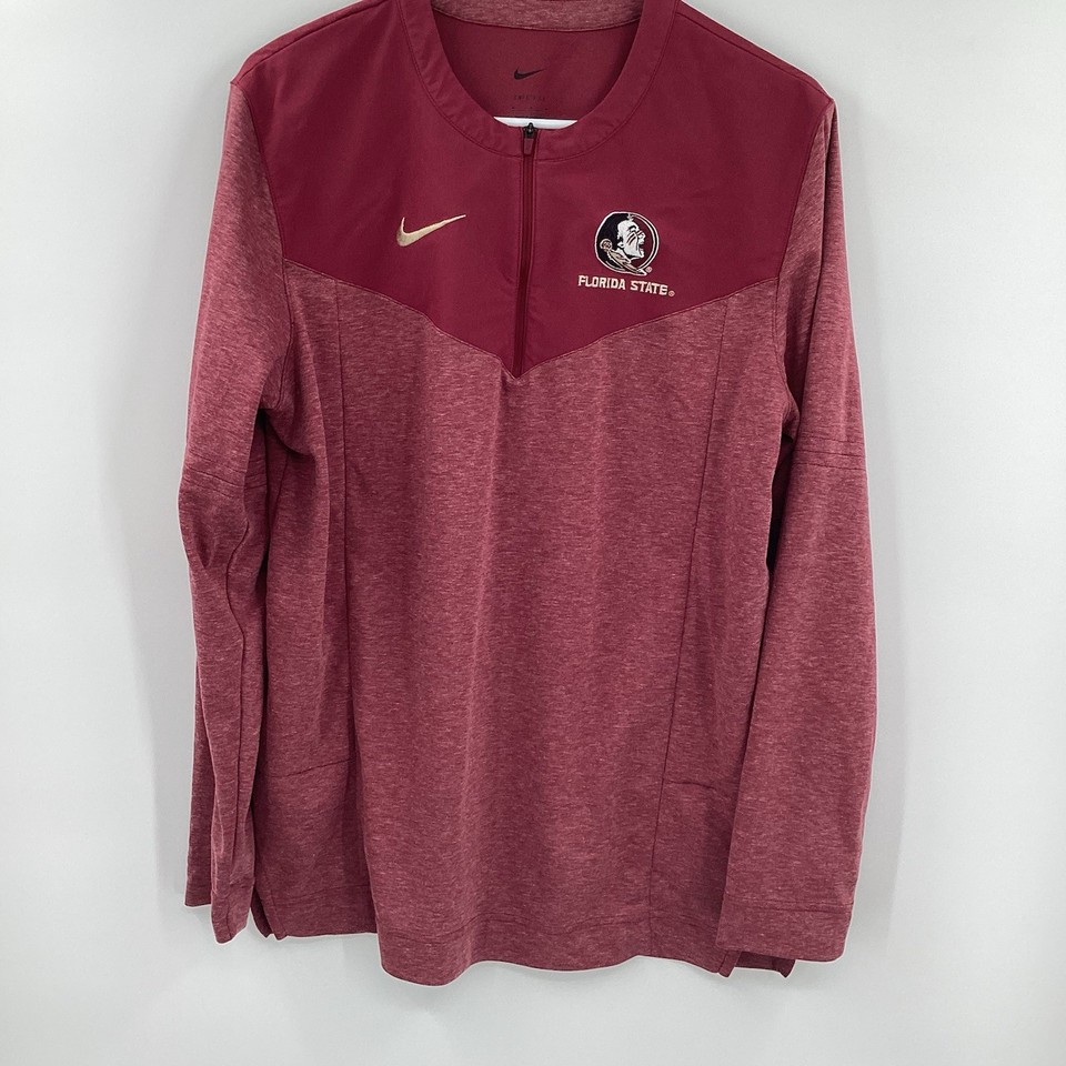 Nike Florida State Seminoles Sideline Team Long Sleeve Shirt Medium Red ...