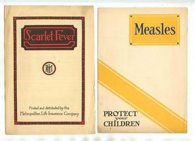 Scarlet Fever & Measles Booklets Metropolitan Life Insurance Co 1920's ...