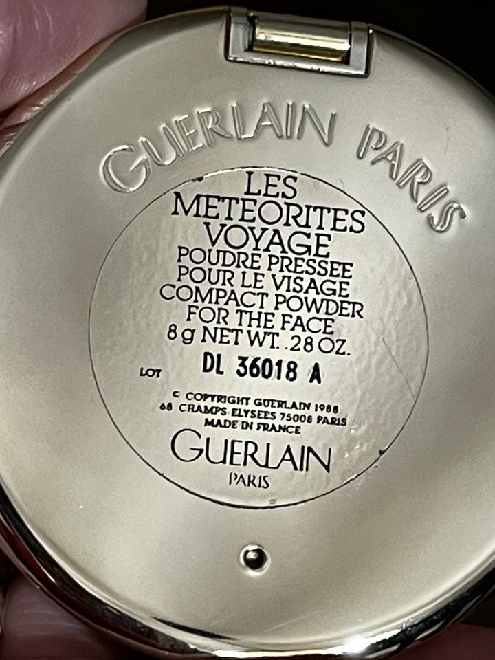 Vintage Guerlain Paris Les Meteorites Voyage Compact Powder and Pouch ...