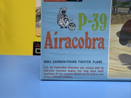 Vintage Monogram WWII Fighter P-39 Airacobra 1/48 Scale PA227 Model Kit ...