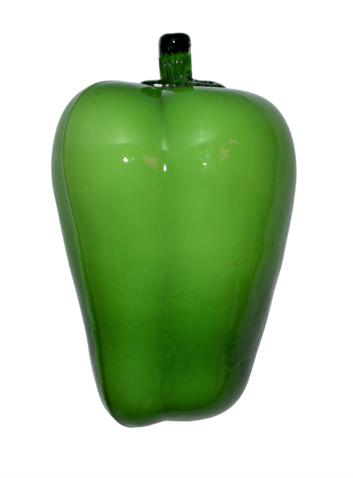 Vintage Blown Glass Bell Pepper Green Veggie Vegetable Kitchen Decor | eBay