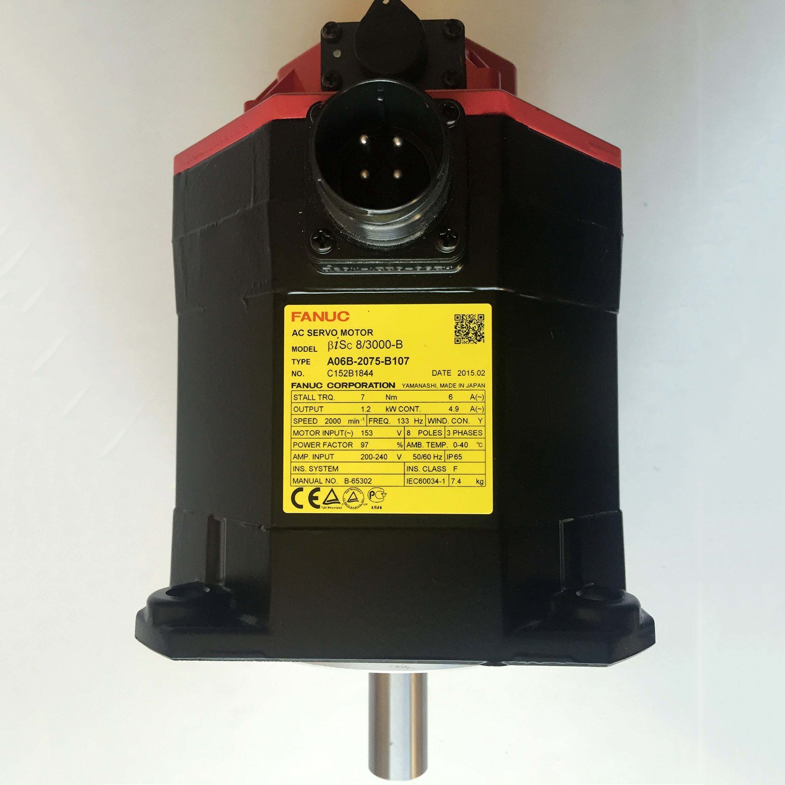 One Used Fanuc A06B-2075-B107 Servo Motor Tested Free shipping#LJ | eBay