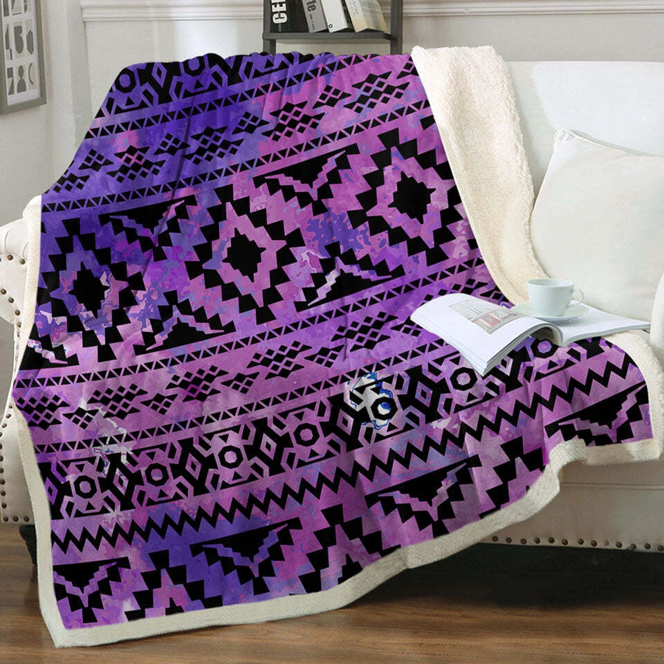 Purple Aztec Prints