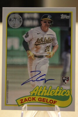 2024 Topps ZACK GELOF 1989 Throwback Rookie Auto Card #89BA2-ZG ...