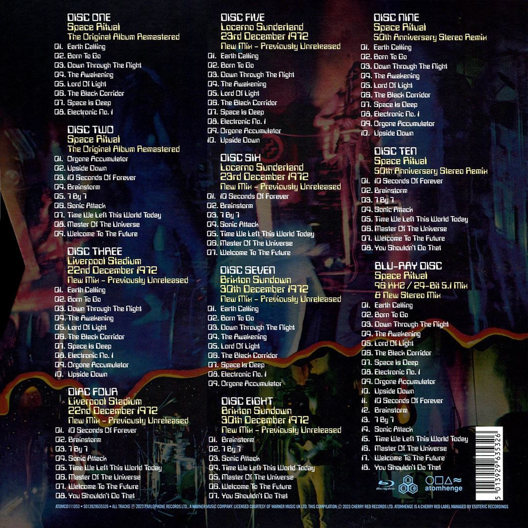 HAWKWIND SPACE RITUAL [50TH ANNIVERSARY EDITION] NEW CD 5013929635326 ...