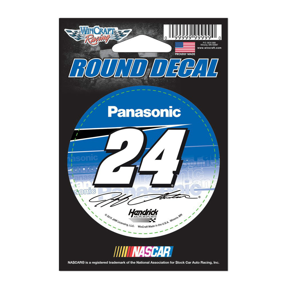 2015 JEFF GORDON #24 PANASONIC NASCAR 3" ROUND HENDRICK MOTORSPORTS | eBay