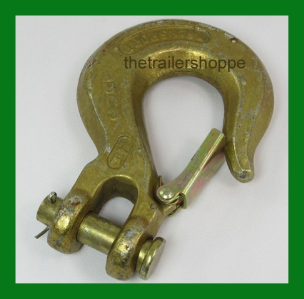 Trailer Safety Chain Latch 1/4" Clevis Hook Truck hitch 7,800 GTW | eBay