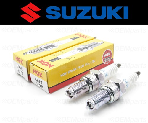 Set of (2) NGK CR7E Spark Plug Suzuki ATV (See Fitment Chart) #09482 ...