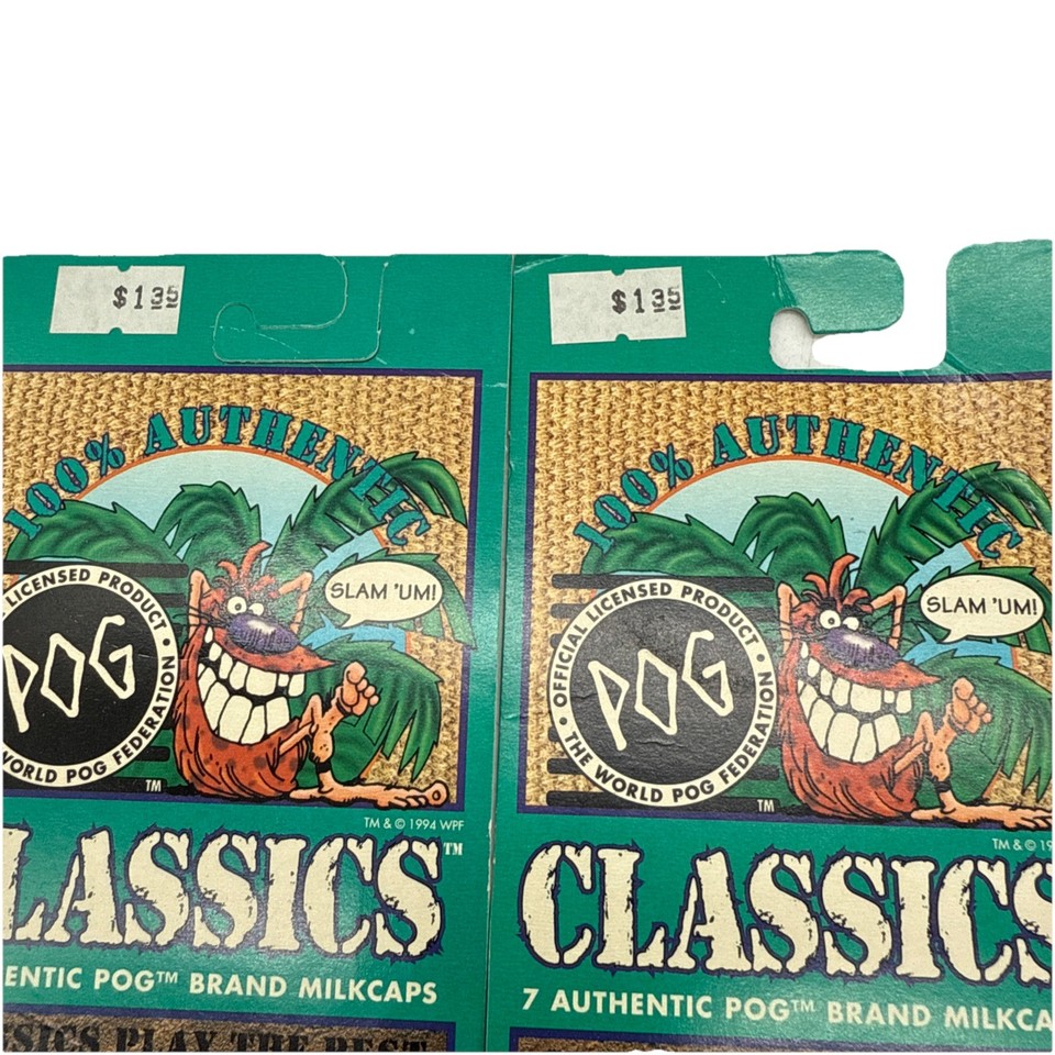 Vintage POG Classics - 2x Sealed blister pack - Super Rare - 1994 | eBay