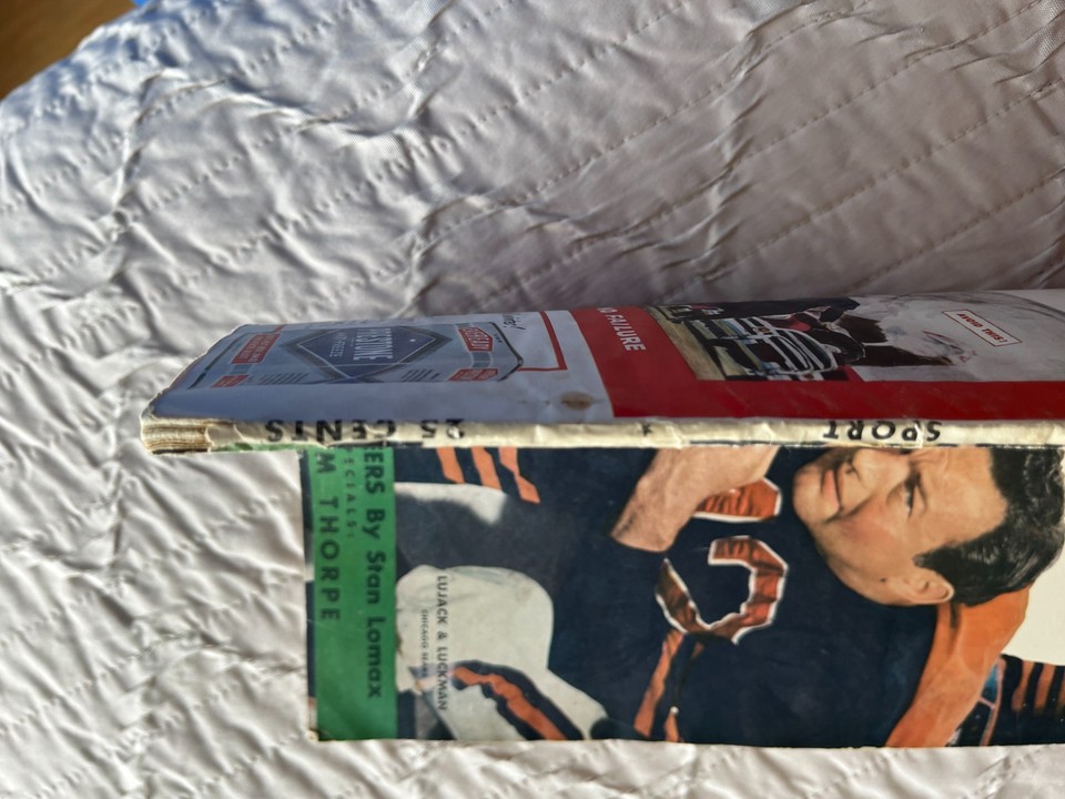 Johnny Lujack--SIGNED--1949 Sport Magazine-Sid Luckman-Chicago Bears ...