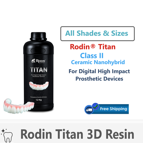 Dental 3D Resin Rodin Titan Ceramic Nanohybrid, 0M1, 0M3, A1, A2, A3 ...