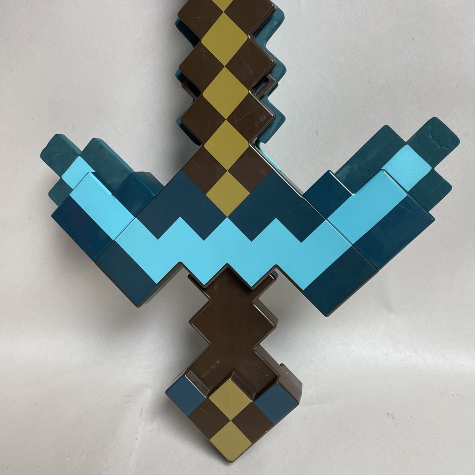 Minecraft Transforming Diamond Sword and Pickaxe 2 in 1 Combo 2014 | eBay