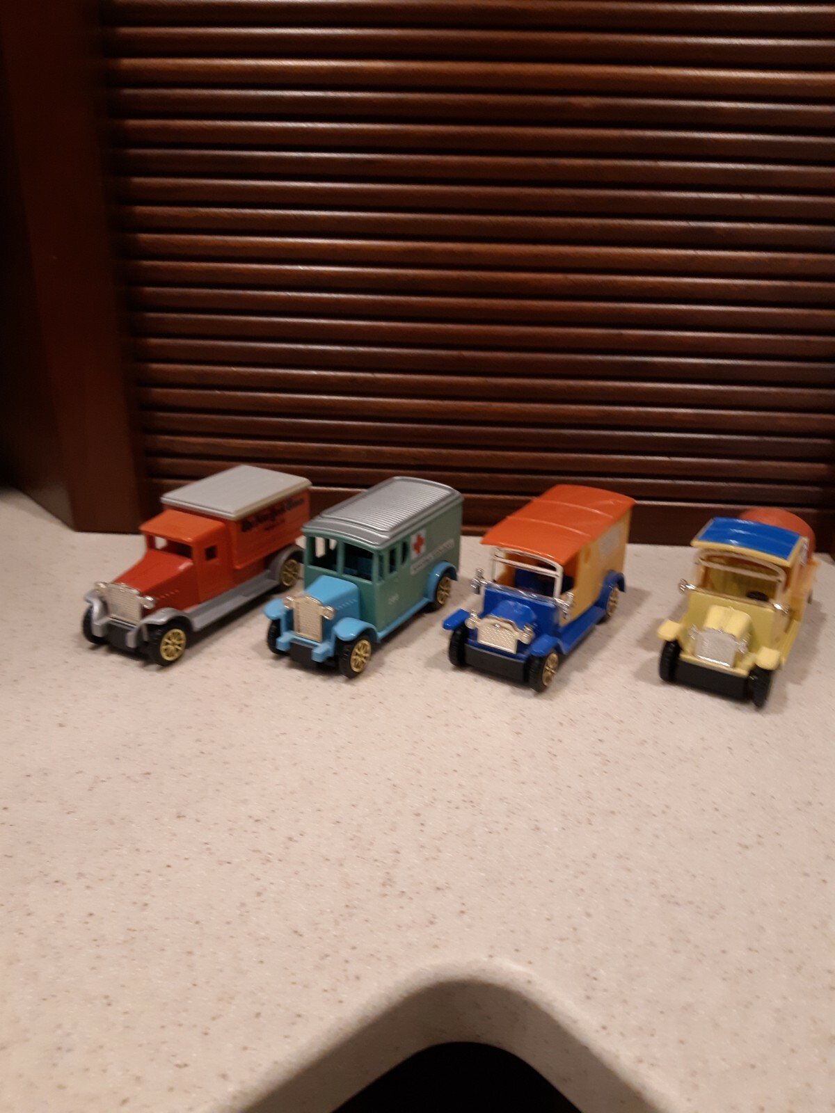 4 Piece Collection Toy Trucks (Plastic) Sunoco, New York Times ...