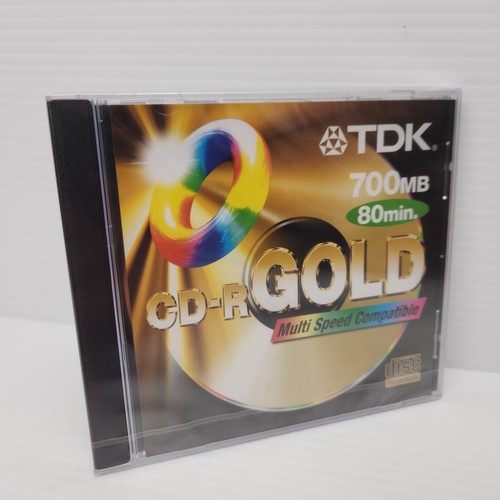 TDK CD-R Gold Blank Media 700MB 80min Multi Speed Compatible Disc BRAND ...