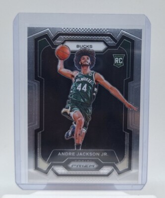 2023-24 Prizm #131 Andre Jackson Jr. Base RC Rookie Card Milwaukee ...
