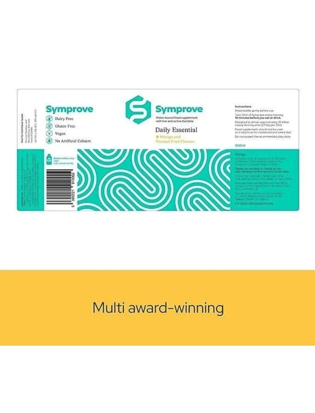 SYMPROVE LIve, Active Probiotic - Strawberry And Raspberry Flavour ...