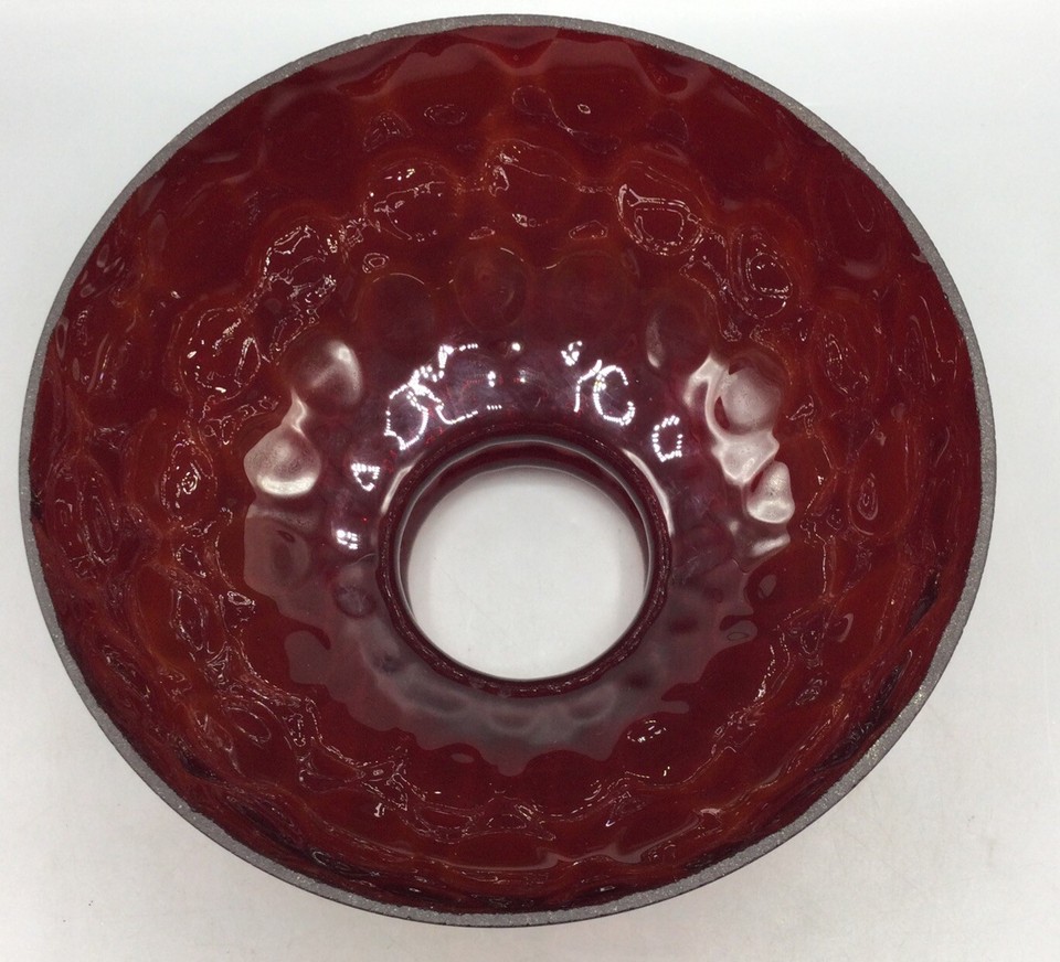 Vintage Ruby Red Glass Lamp Shade, 10” Wide X 6.5” Tall | eBay