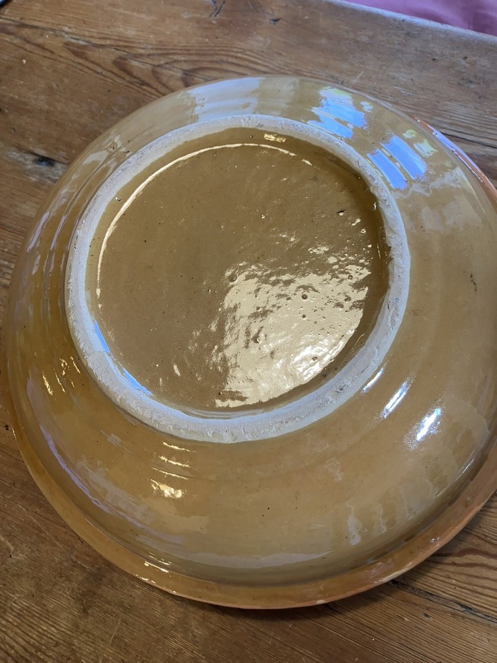 Bulgarian troyan pottery Clay dish 4inches deep (100cms) x 10 inches ...
