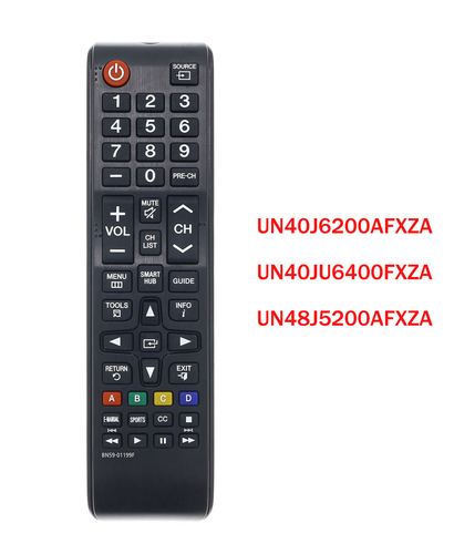 Samsung TV Replace Remote for UN40J6200AFXZA UN40JU6400FXZA ...