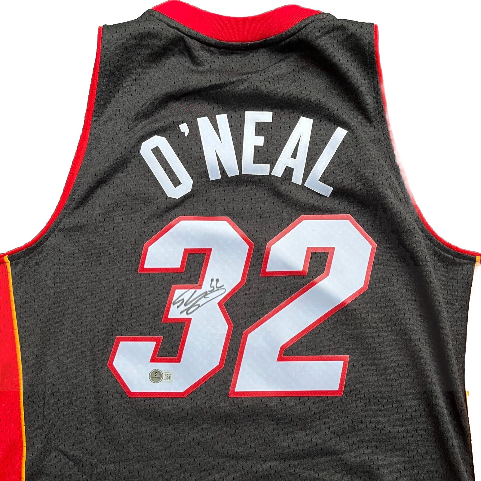 shaquille o'neal Shaq Signed Autographed Mitchell Heat Jersey Beckett ...