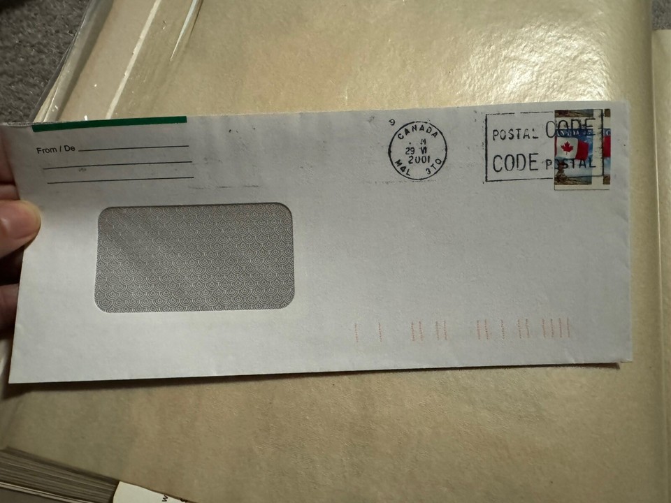 Canada 47c Flag Stamp Due Misfit On Commercial Mail Very Rare | eBay