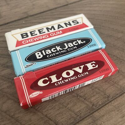 Gerrit's - CLOVE- BEEMANS- BLACK JACK - Nostalgic Chewing Gum - 3 Packs ...
