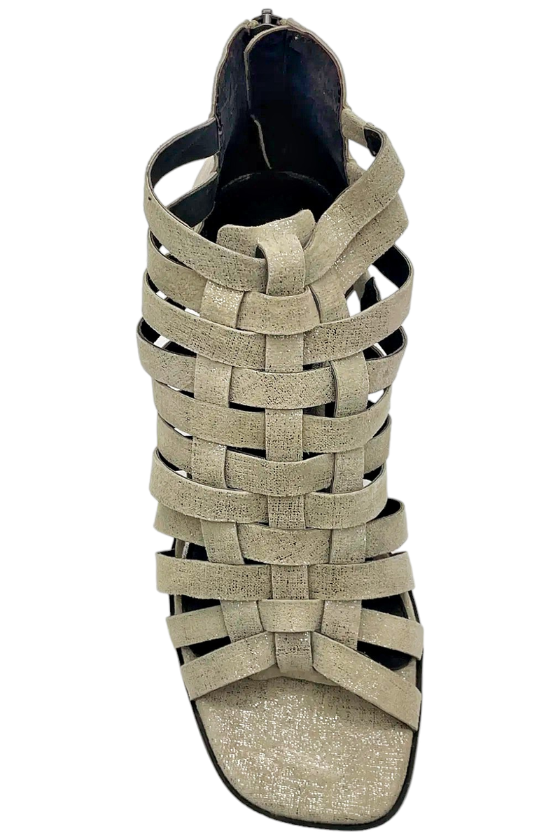 (取寄) ドナルドプリナー レディース ピクシー Donald Pliner women Pixee Natural/Pewter Donald Pliner Women's Pixee Antique Metallic Suede Heel Sandals