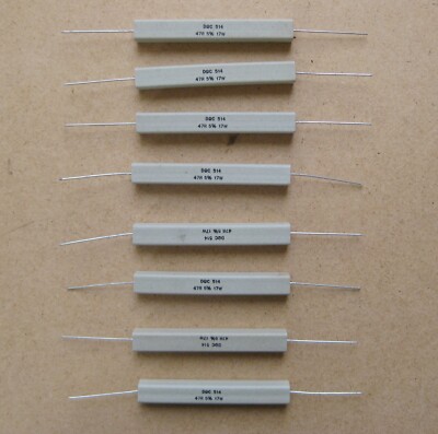 8 Résistances R47, 47R, 47 ohm 5% 17W axial lot x8 | eBay