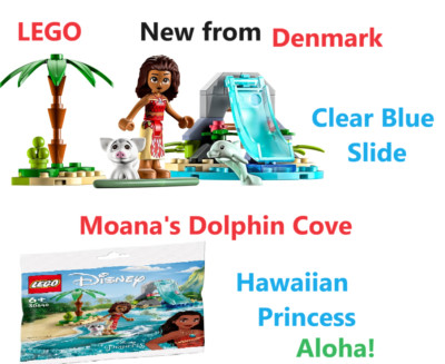 New LEGO Hawaiian Princess Brown Skin FRIENDS Doll Set Dolphin Palm ...