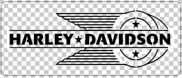 Harley Davidson Logo Outline Stencil