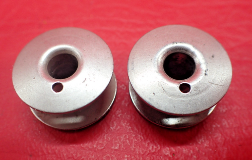 2 Vintage EARLY 1 Hole Singer Sewing Machine Bobbins 66 99 201 | eBay