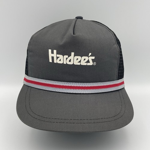 Vintage Hardees Fast Food Restaurant Employee Trucker Hat Snapback Cap ...